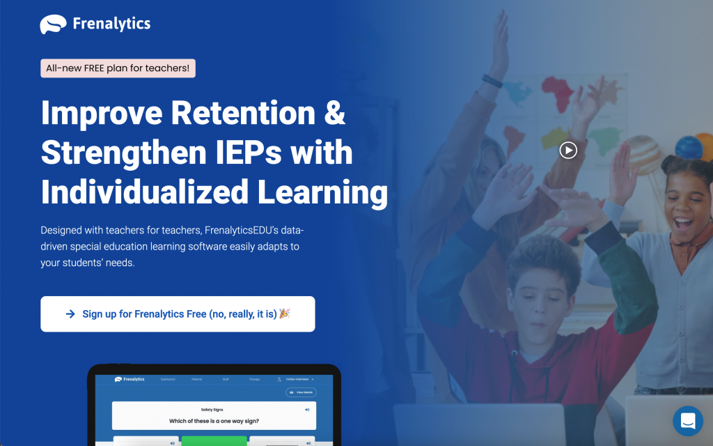 FrenalyticsEDU - Free Personalized Special Education Learning Software - Frenalytics
